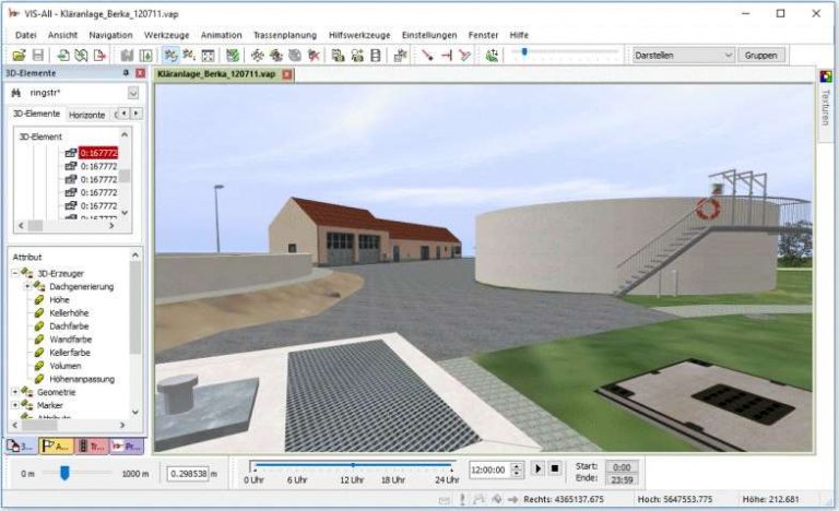 VIS-All® 3D Visualisierungssoftware von GIS- und CAD – Daten.